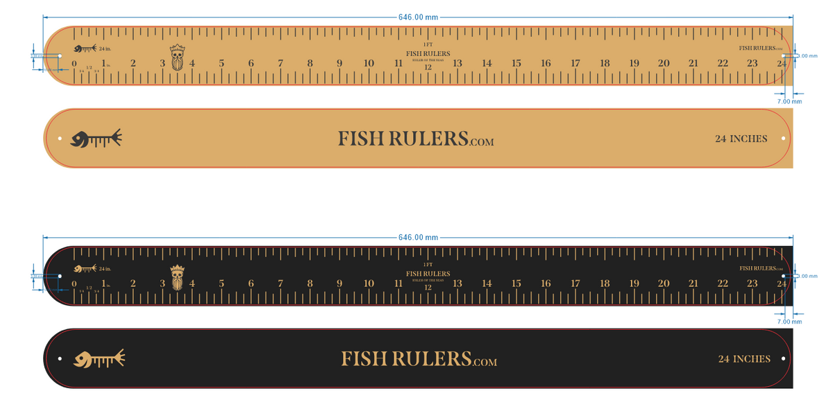 Roll-Up Bump Board Rulers – Fish Rulers